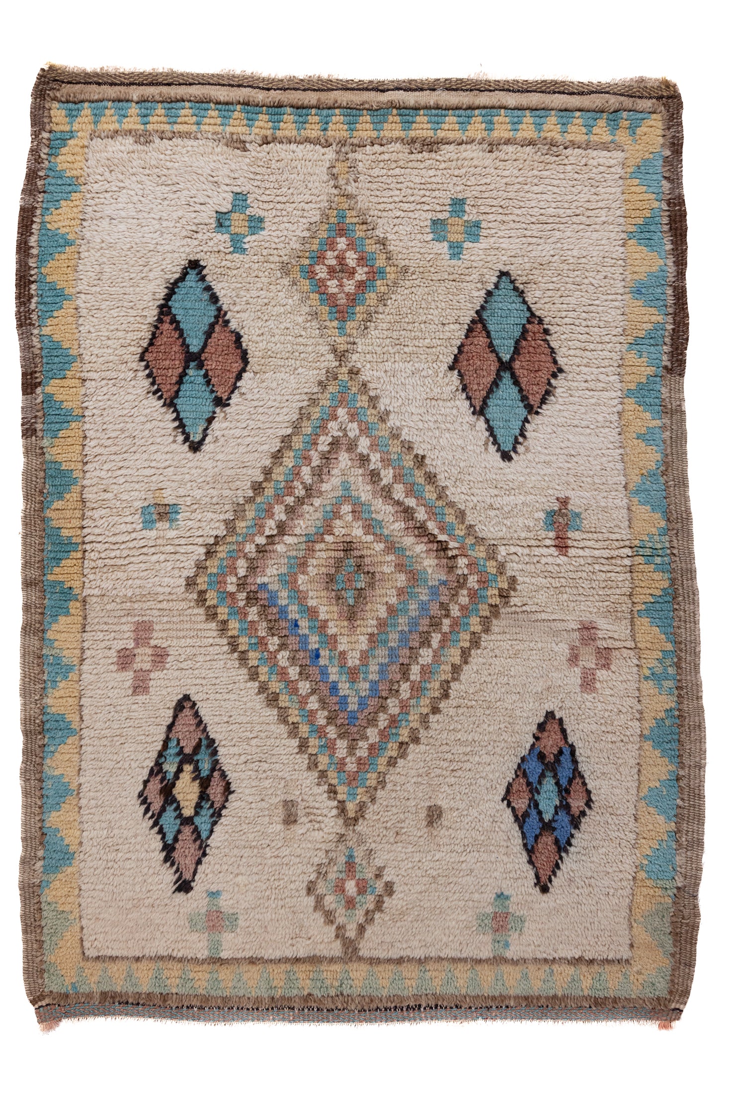 2'10 x 4 | Small Moroccan Rug | M-2075 – Curio Rugs